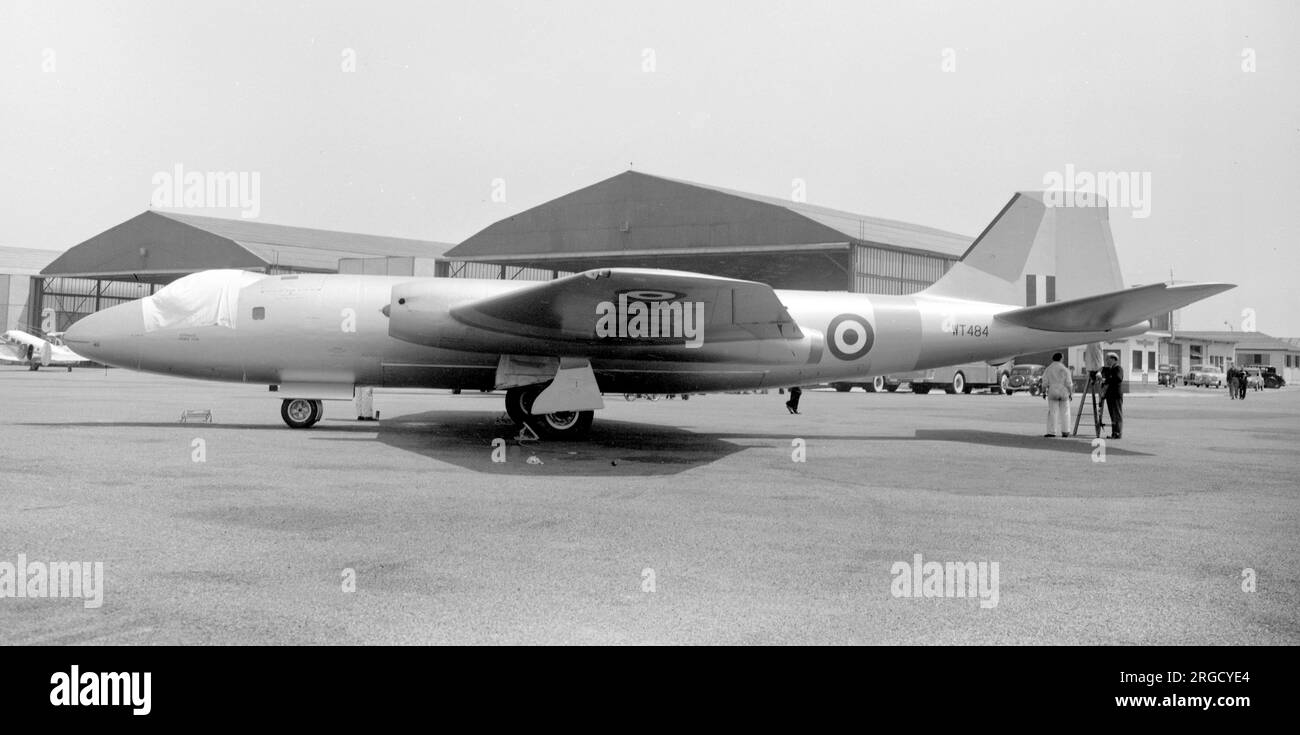 Royal Air Force â€“ English Electric Canberra T.4 WT484 (msn 71442), at Paris-Le Bourget Airport ...