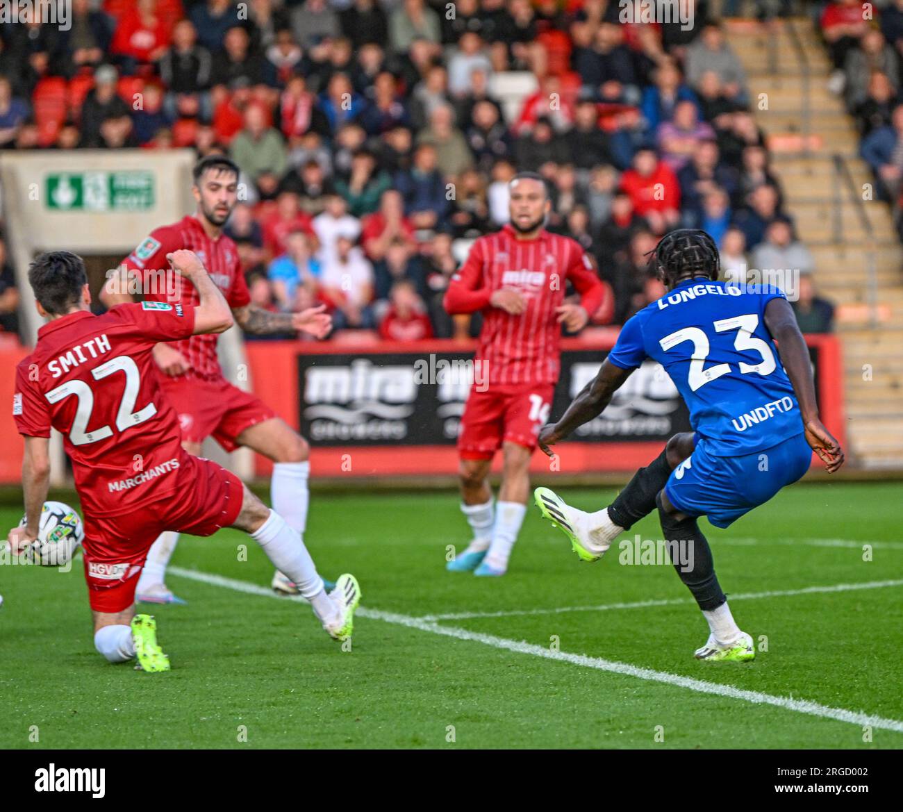 Whaddon Road, Cheltenham, Gloucestershire, UK. 8th Aug, 2023. EFL ...