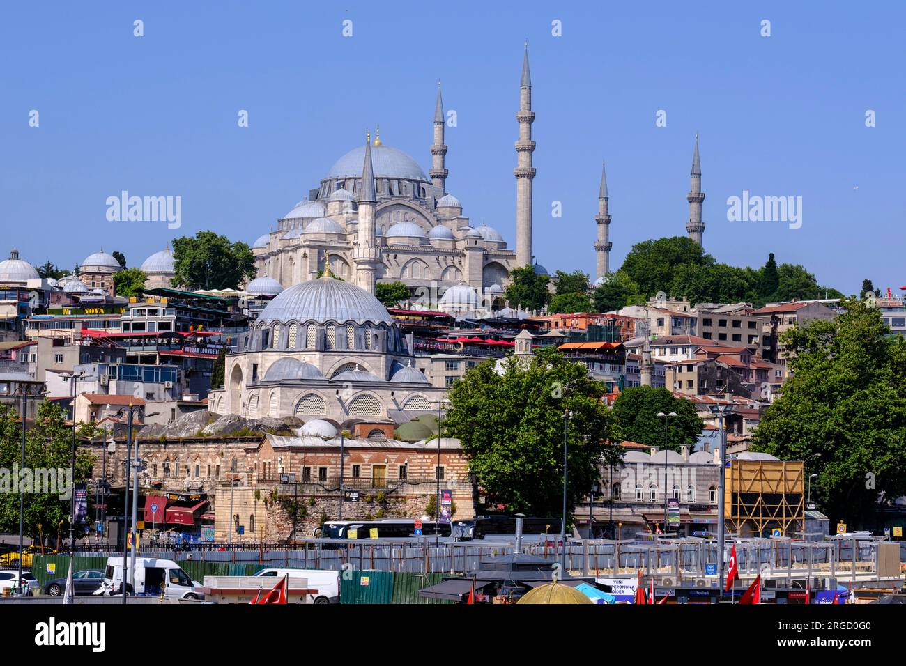 Istanbul, Turkey, Türkiye. Suleymaniye Mosque, Mosque of Suleyman the ...