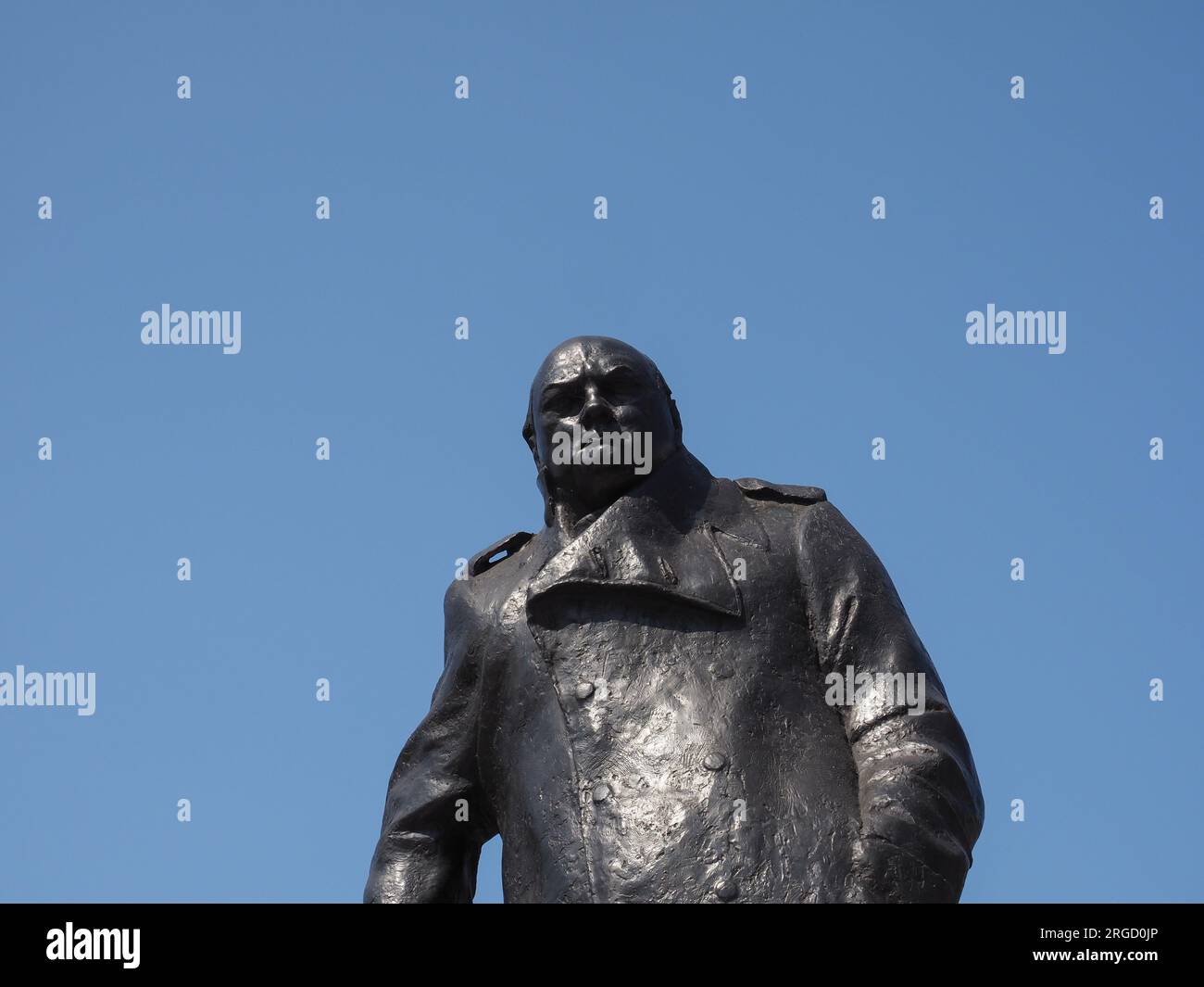LONDON, UK - JUNE 06, 2023: Statue of Winston Churchill in Parliament ...