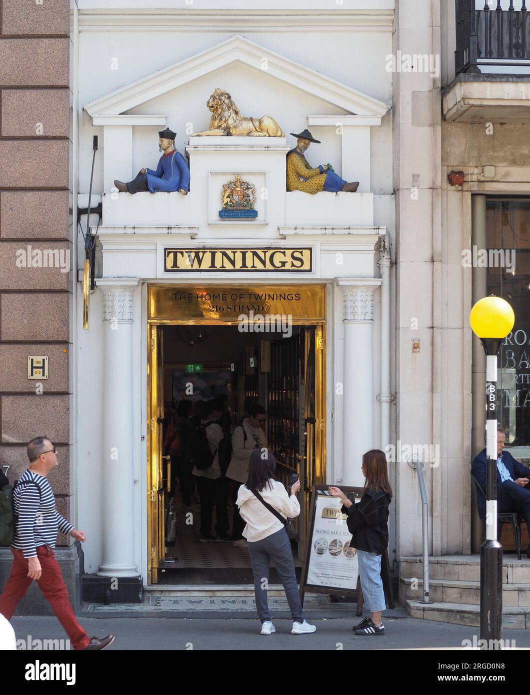 LONDON, UK - JUNE 07, 2023: Twinings Flagship Store at 216 Strand Stock ...