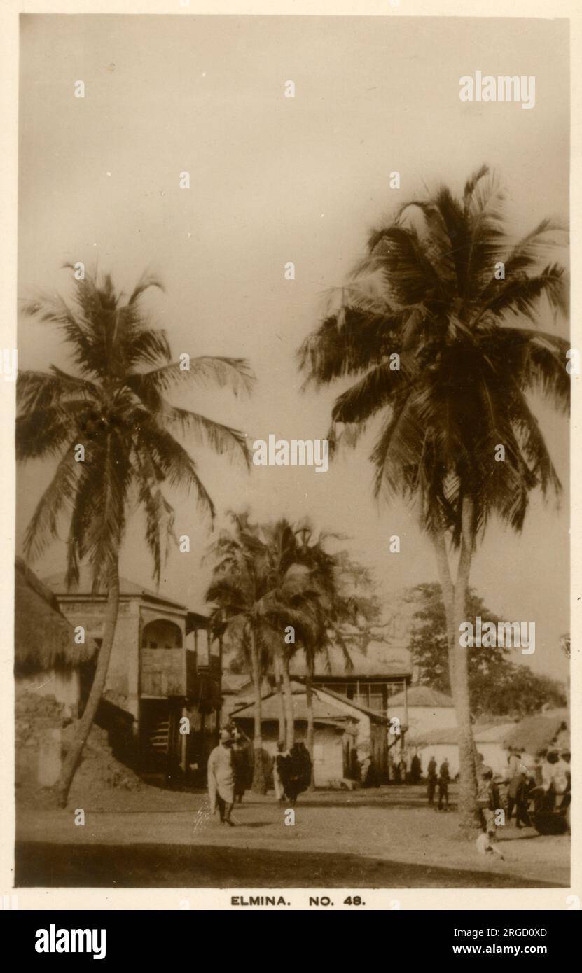 Ghana, West Africa - Elmina, a fishing port on the south coast of Ghana ...