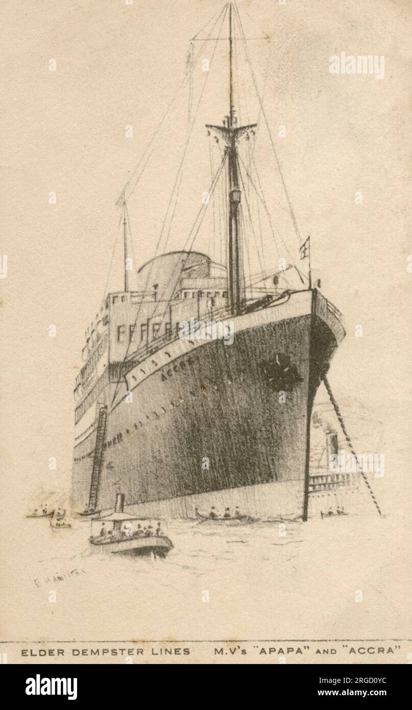 Ghana, West Africa - Merchant Vessel (M. V. ) Accra of the Elder ...