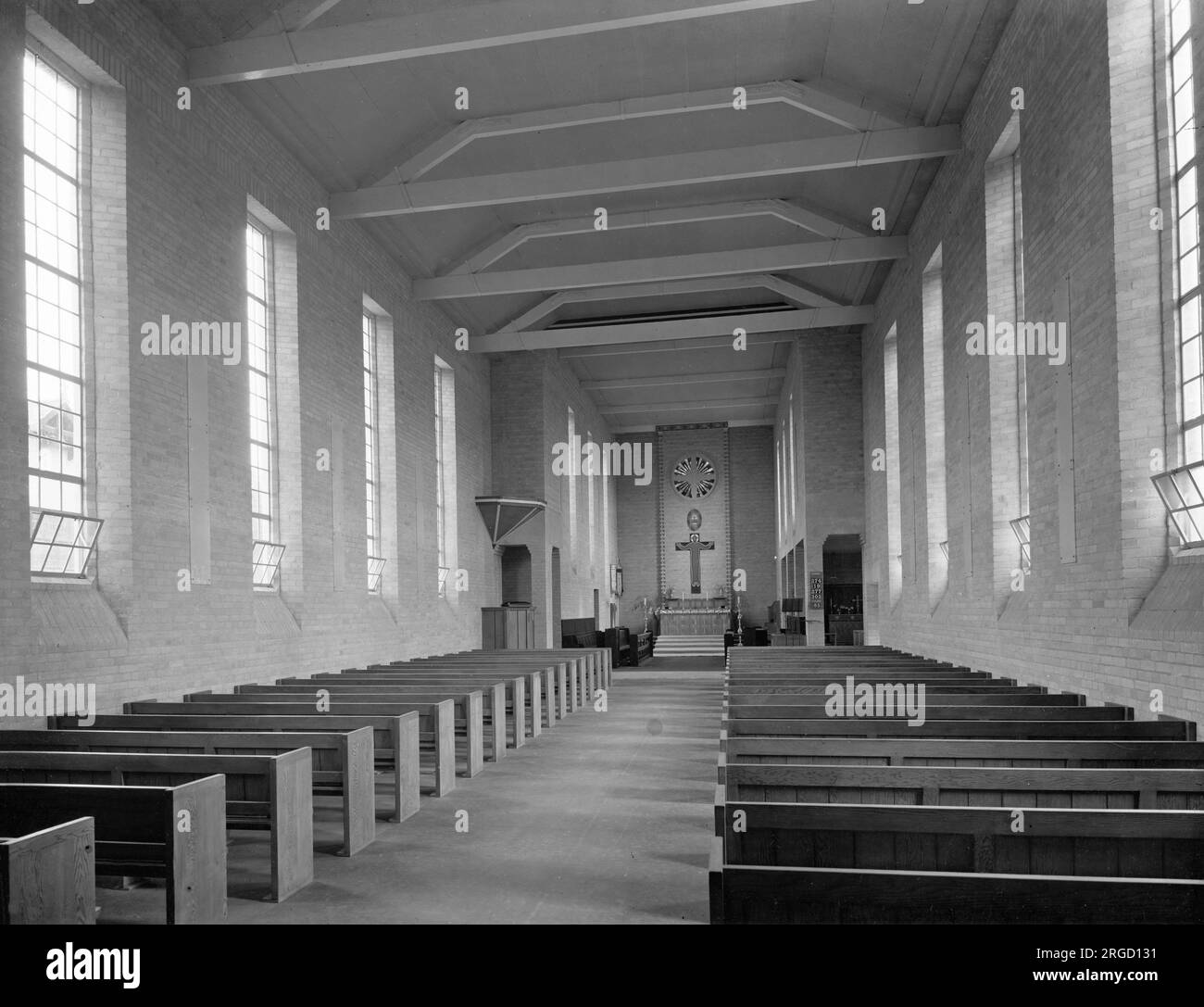 Church interior and altar Stock Photo - Alamy