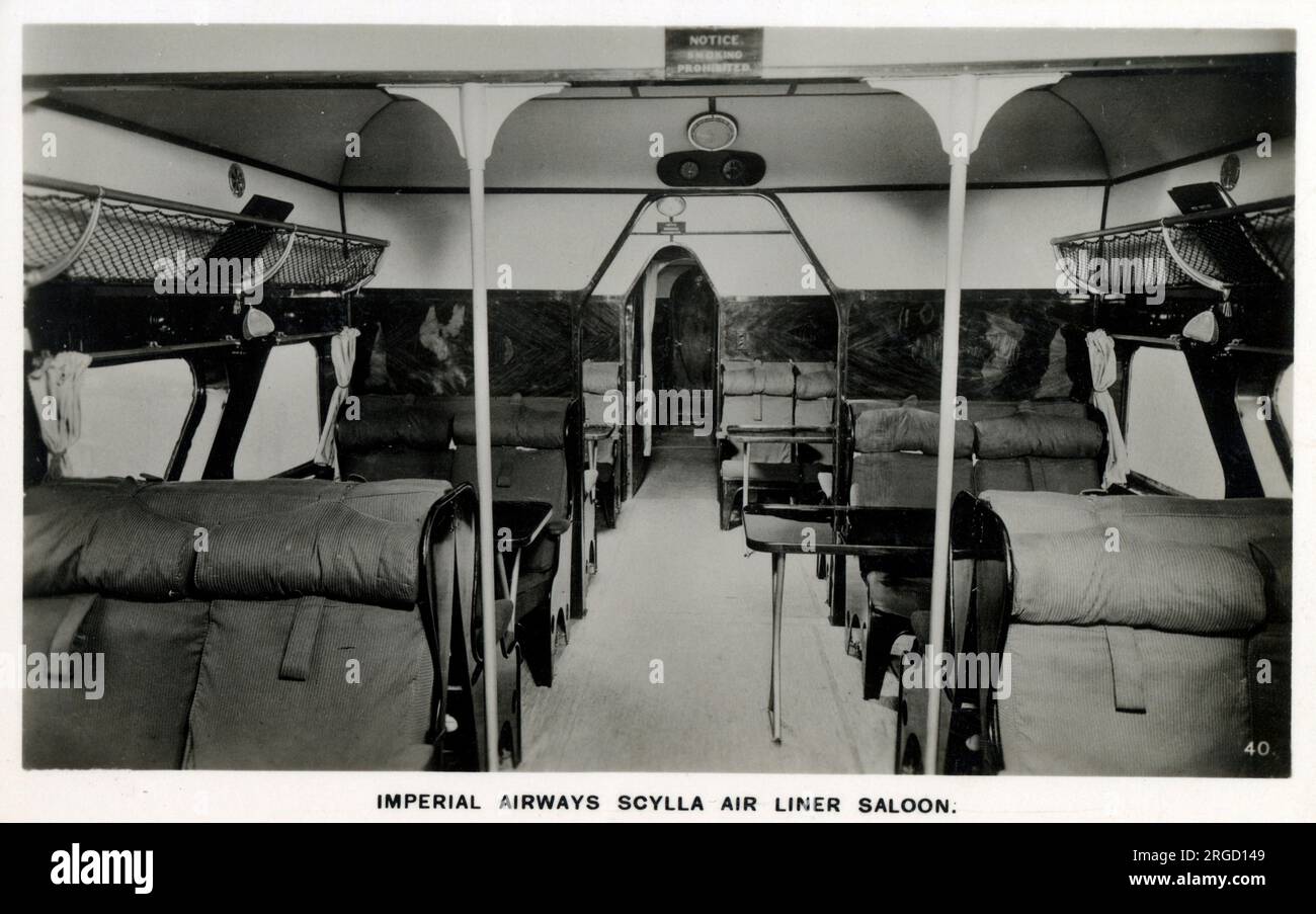Imperial Airways Scylla Air Liner Saloon - flirst flight in 1934 ...