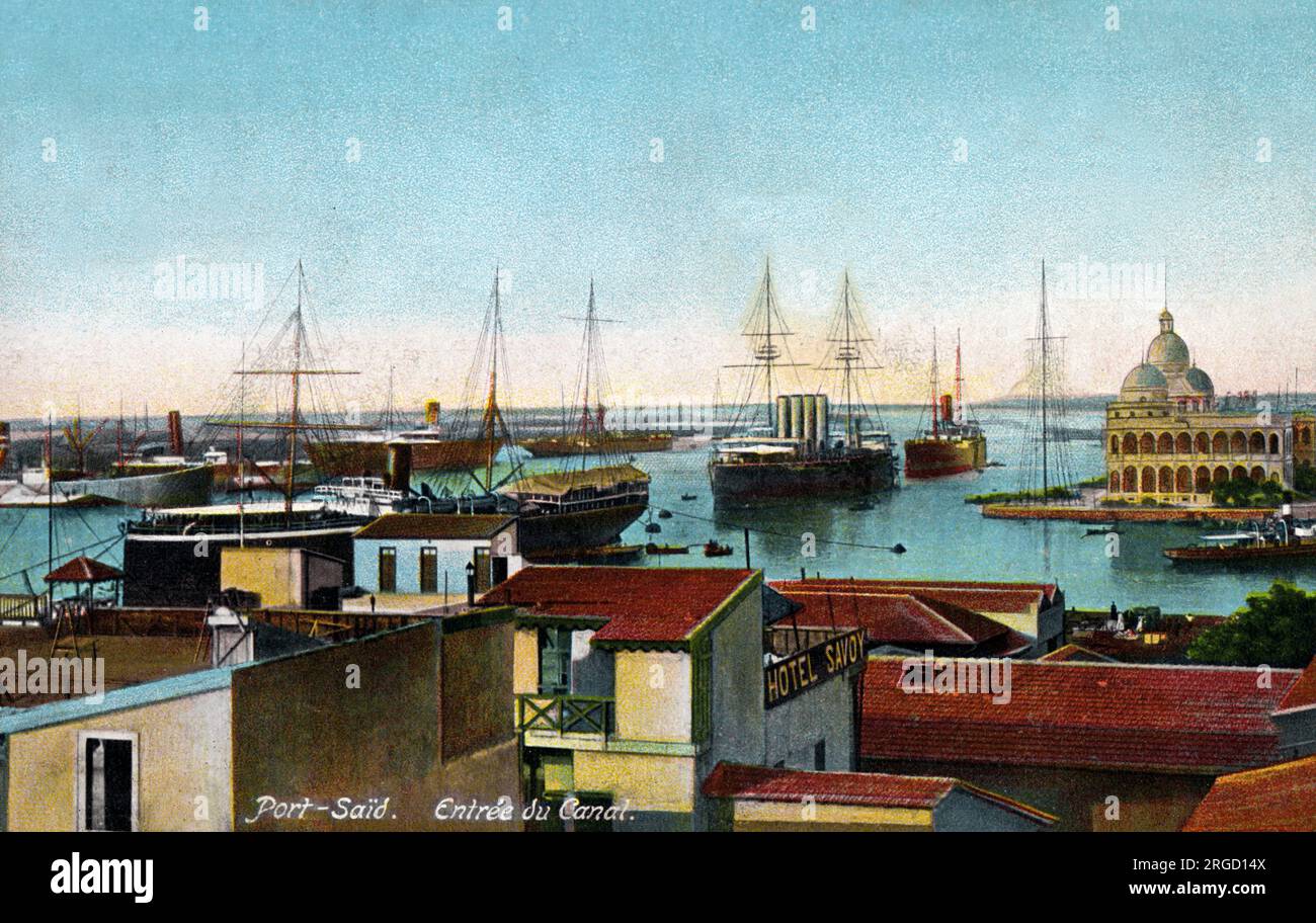 Entrance to the Suez Canal - Port Said, Egypt Stock Photo - Alamy