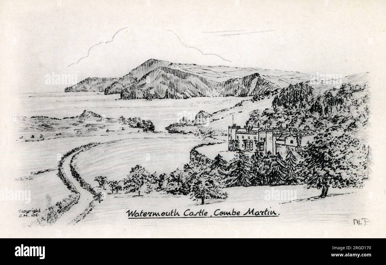 Watermouth Castle, Combe Martin, Devon Stock Photo - Alamy