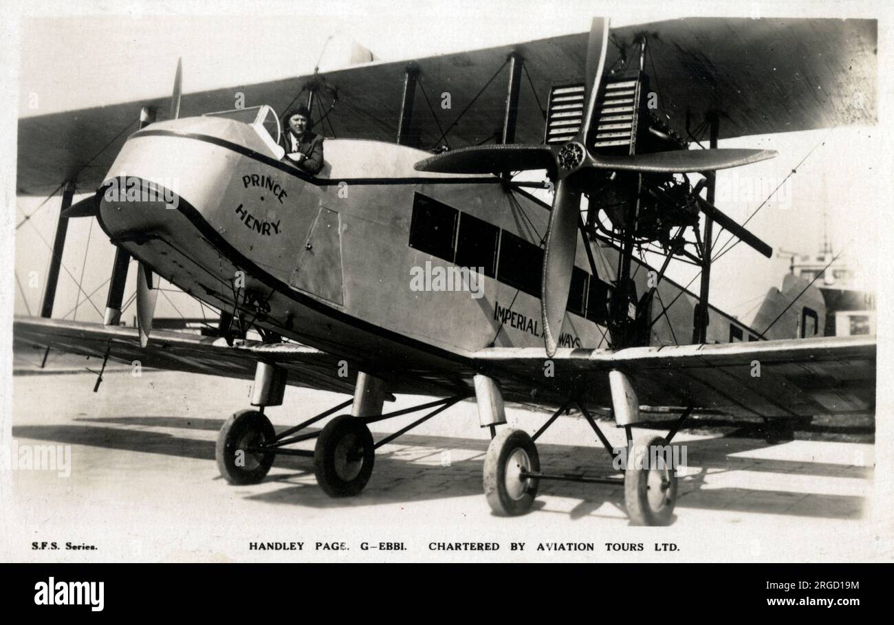 Handley Page G-EBBI - 'Prince Henry' of Imperial Airways - chartered by ...