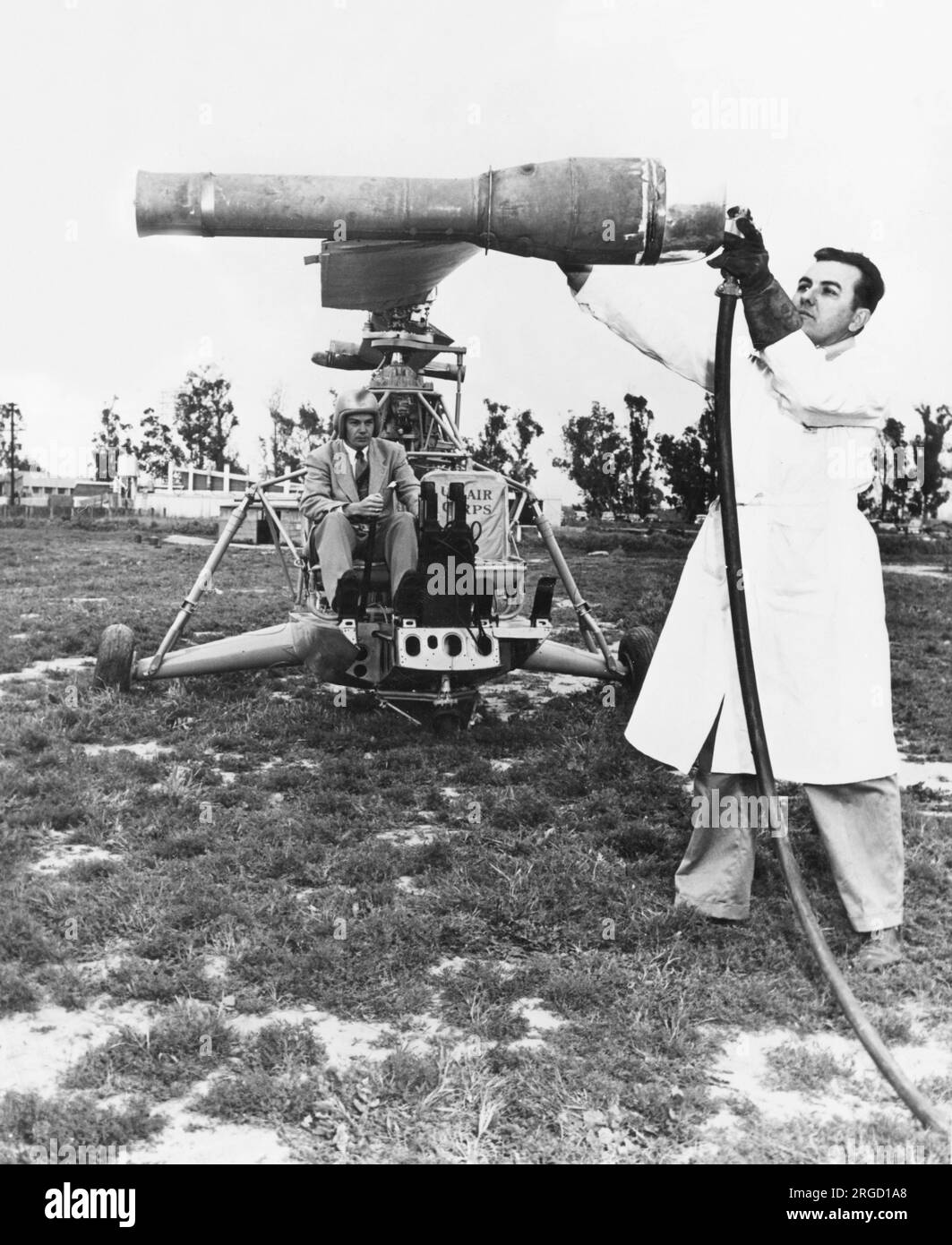 The American Helicopter XA-5 Top Sergeant having one of its 'AJ 8.75in ...