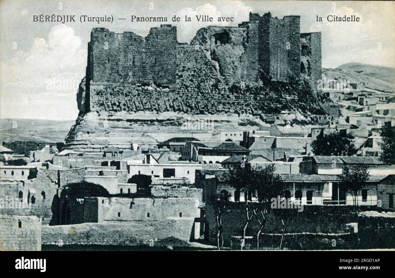 Birecik, Sanliurfa Province, Turkey - Panoramic view of the Town ...