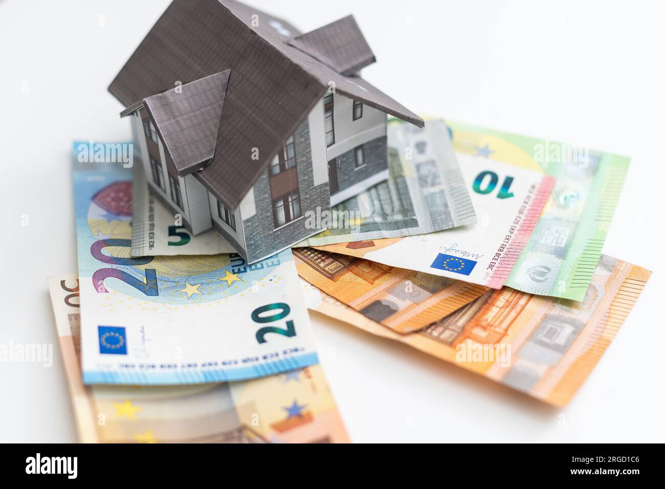 Building money and costs that arise when building a house Stock Photo ...