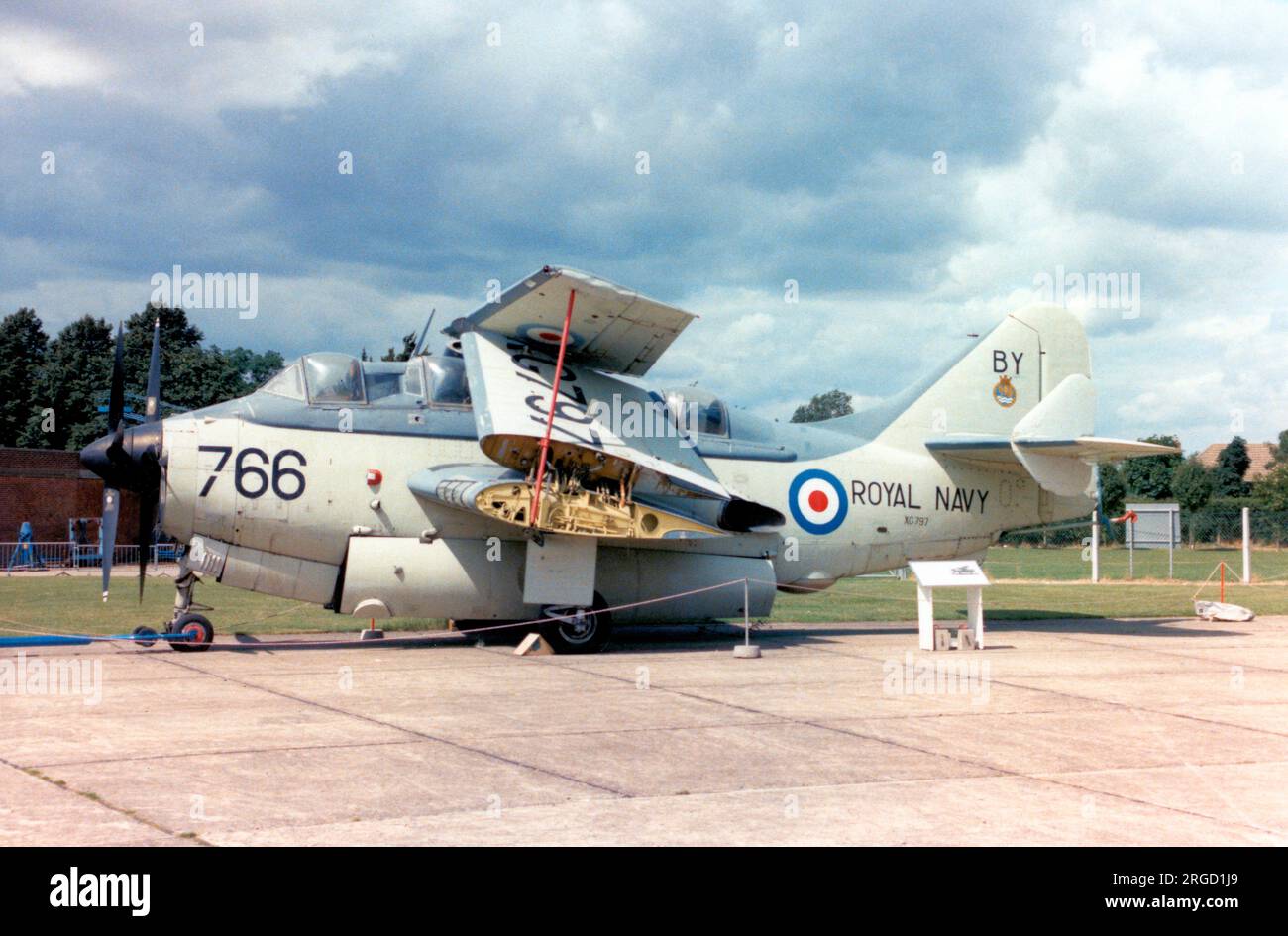 Fairey Gannet ECM.6 XG797 (msn F9365), at the Imperial War Museum ...