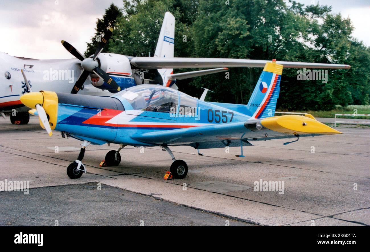 Czech Air Force - Zlin Z.142C 0557 (msn 0557) of CLV LOM Stock Photo ...