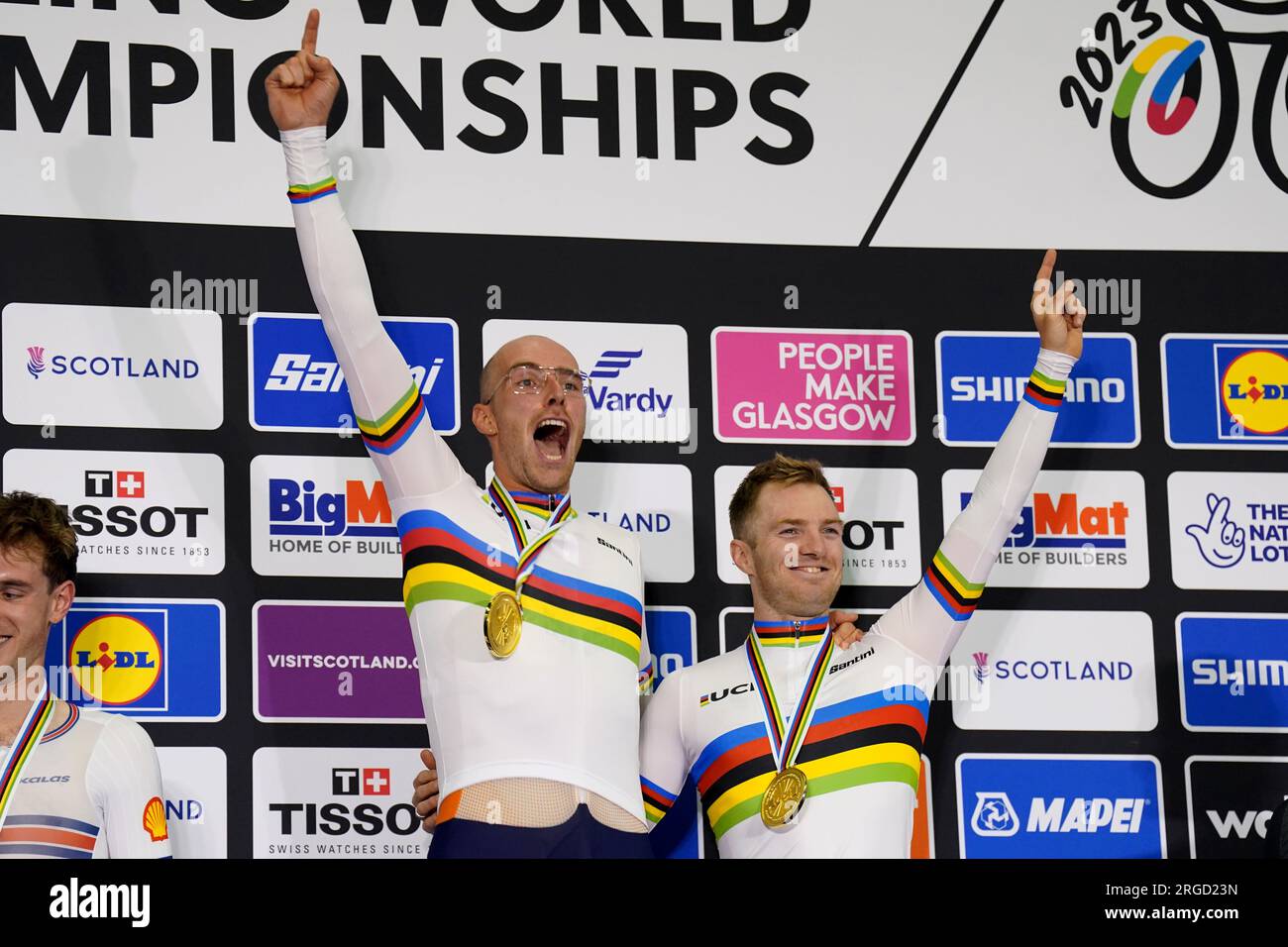 The Netherlands' Jan Willem van Schip (left) and Yoeri Havik celebrate ...