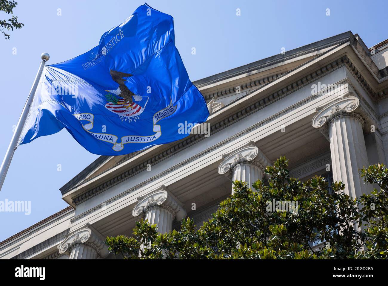 U.S. Department of Justice headquarters is seen in Washington, D.C ...