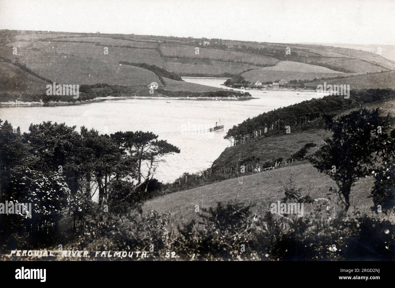 The Percuil River - an estuary and stream draining the southern part of ...