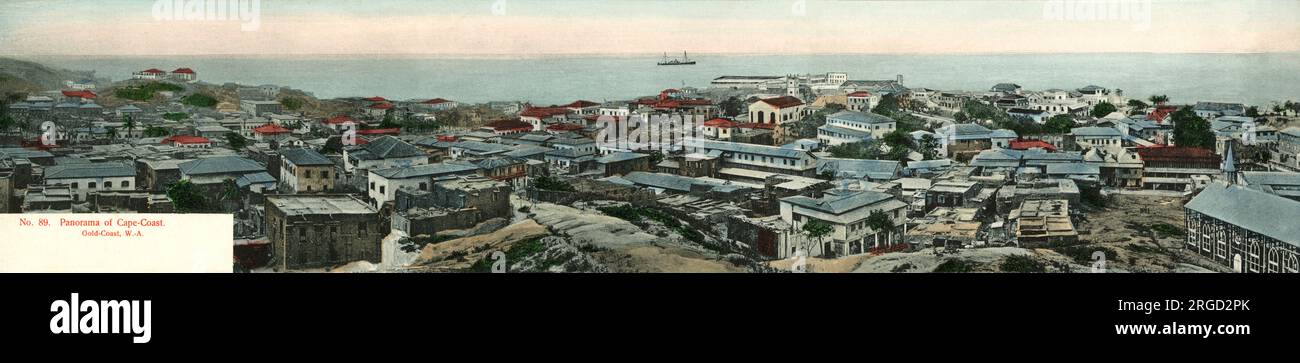 View of the gold coast from cape coast castle hi-res stock photography ...