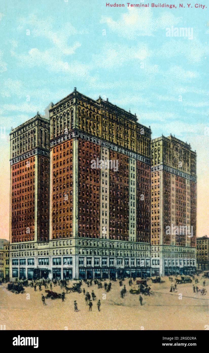The Hudson Terminal was a rapid transit station and office-tower ...