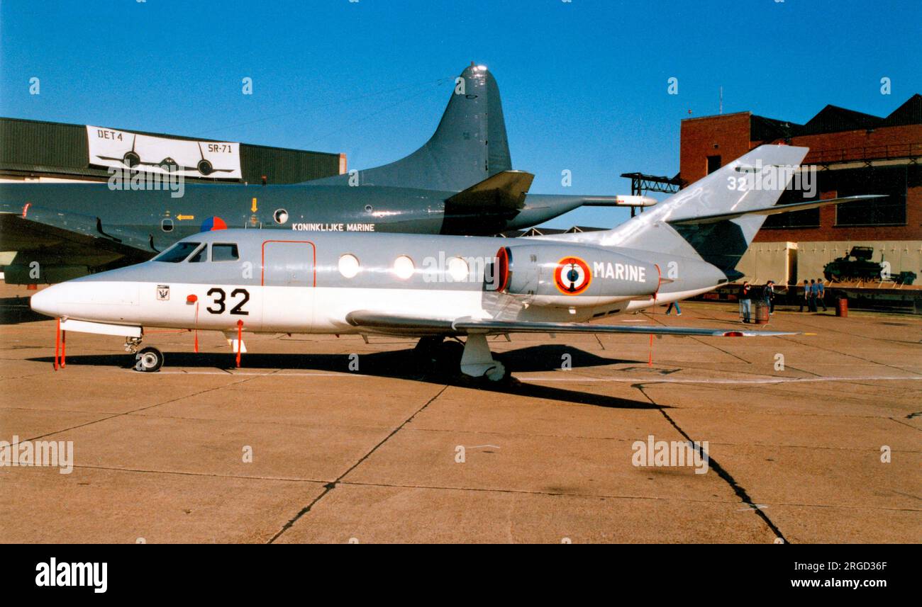 Aeronavale - Dassault Falcon 10MER 32 (msn 032), at RAF Mildenhall, on ...