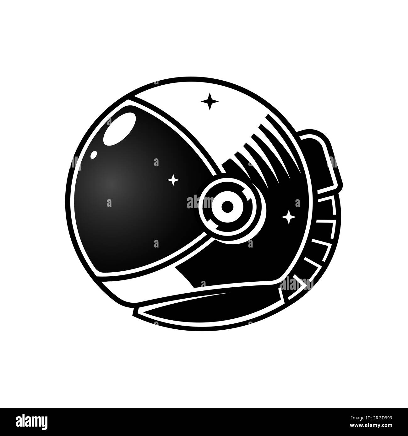 Fun explorer space astronaut mascot logo icon Stock Vector Image & Art ...