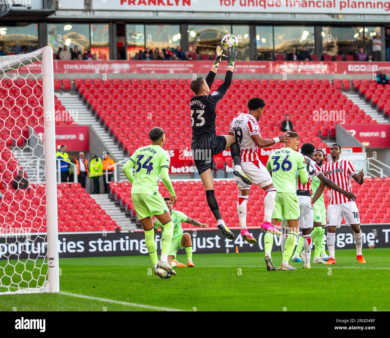 8th August 2023; Bet365 Stadium, Stoke, Staffordshire, England; EFL ...