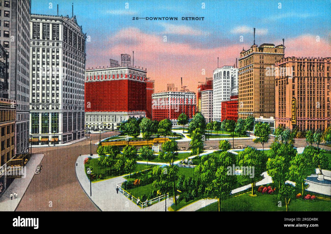 Detroit 1930s hi-res stock photography and images - Alamy