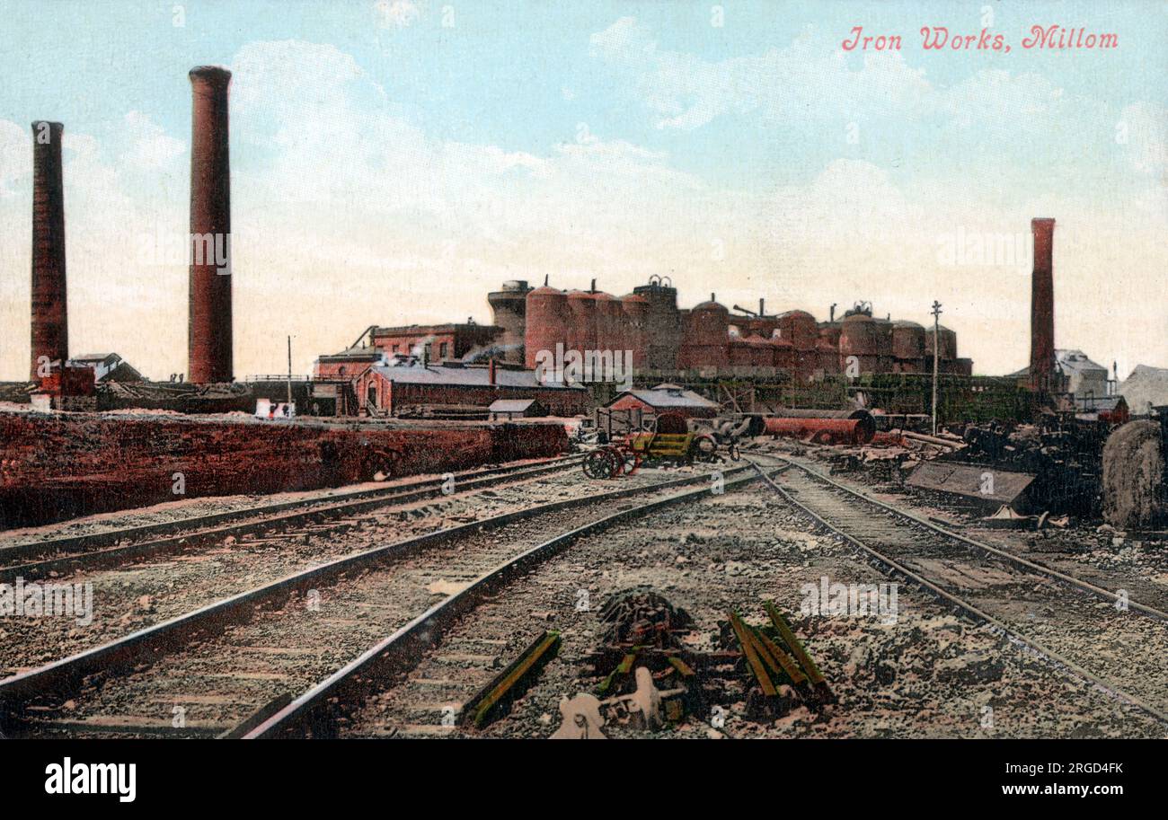 The Iron Works, Millom, Cumbria. Once the heartbeat of the town's ...
