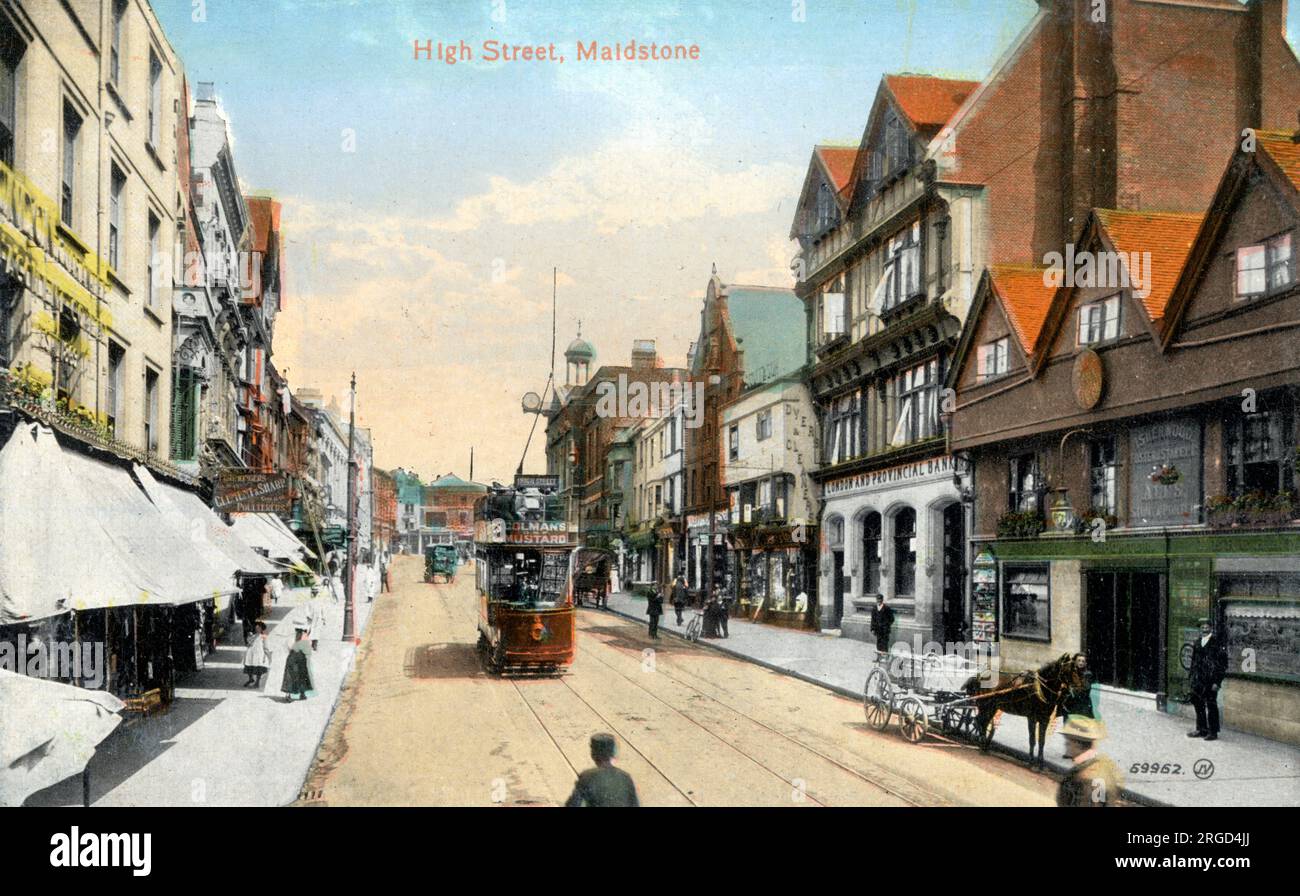 The High Street, Maidstone, Kent Stock Photo - Alamy