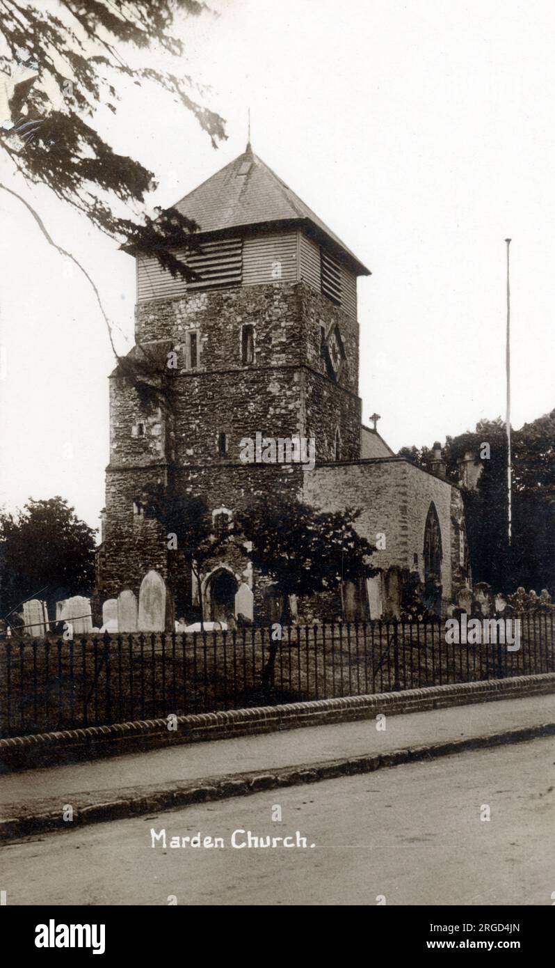 The Church, Marden, Kent Stock Photo - Alamy