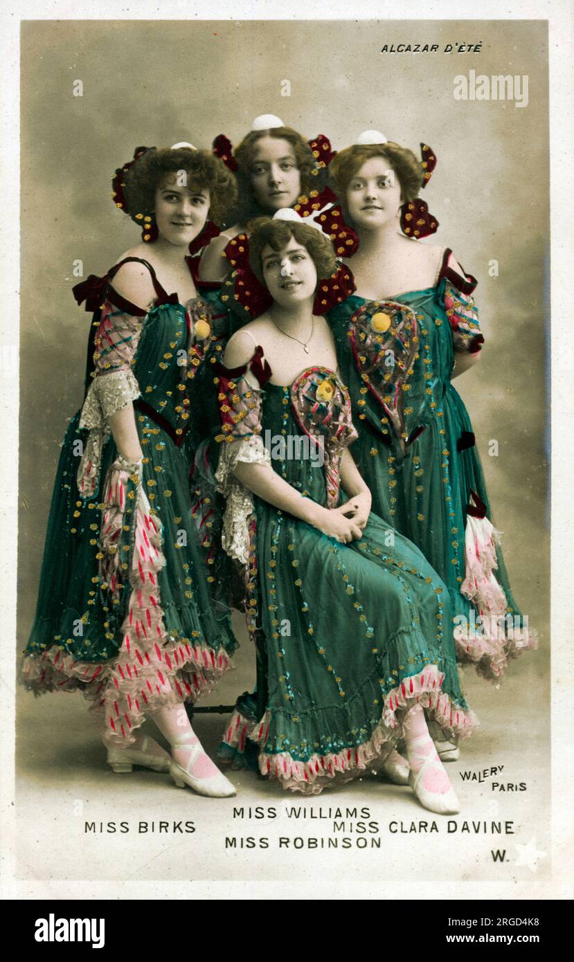 Miss Birks, Miss Williams, Miss Clara Davine and Miss Robinson ...