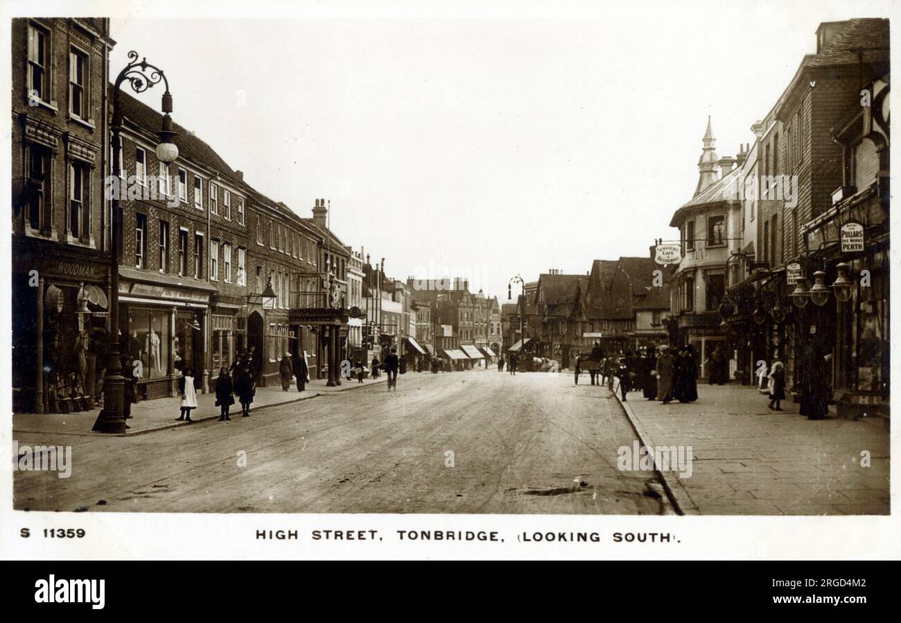 The High Street, Tonbridge, Kent (looking South Stock Photo - Alamy