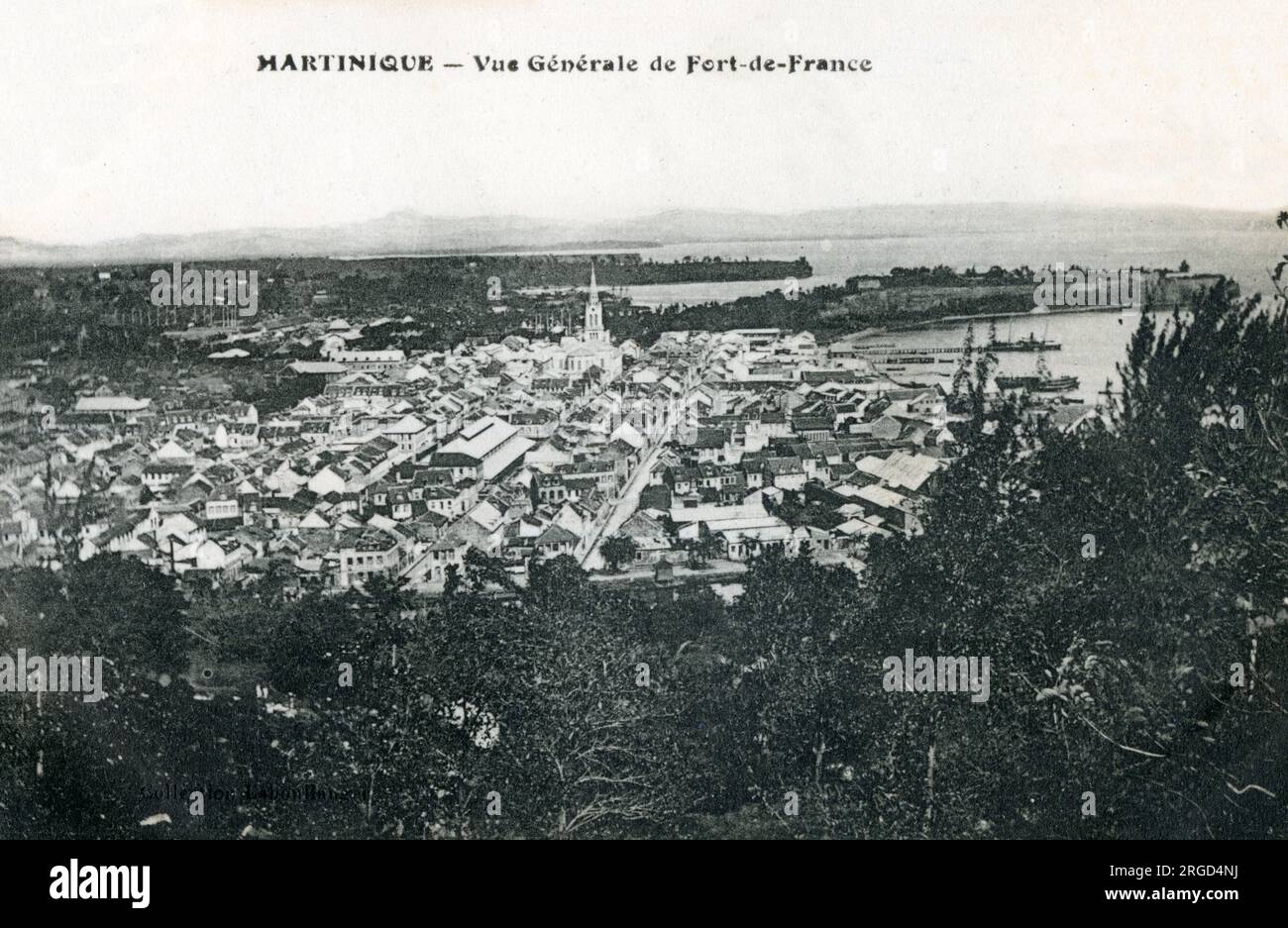 Martinique - View looking down over Fort-de-France Stock Photo - Alamy