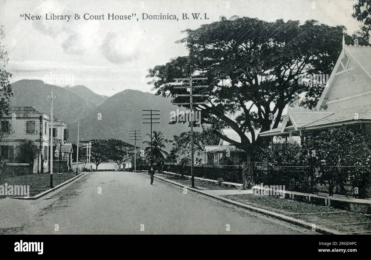 The New Library and Court House, Dominica - a mountainous Caribbean ...