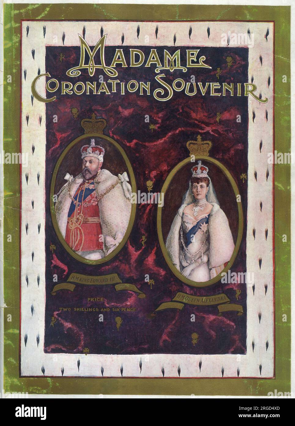 Madame magazine cover Coronation of King Edward VII Stock Photo - Alamy