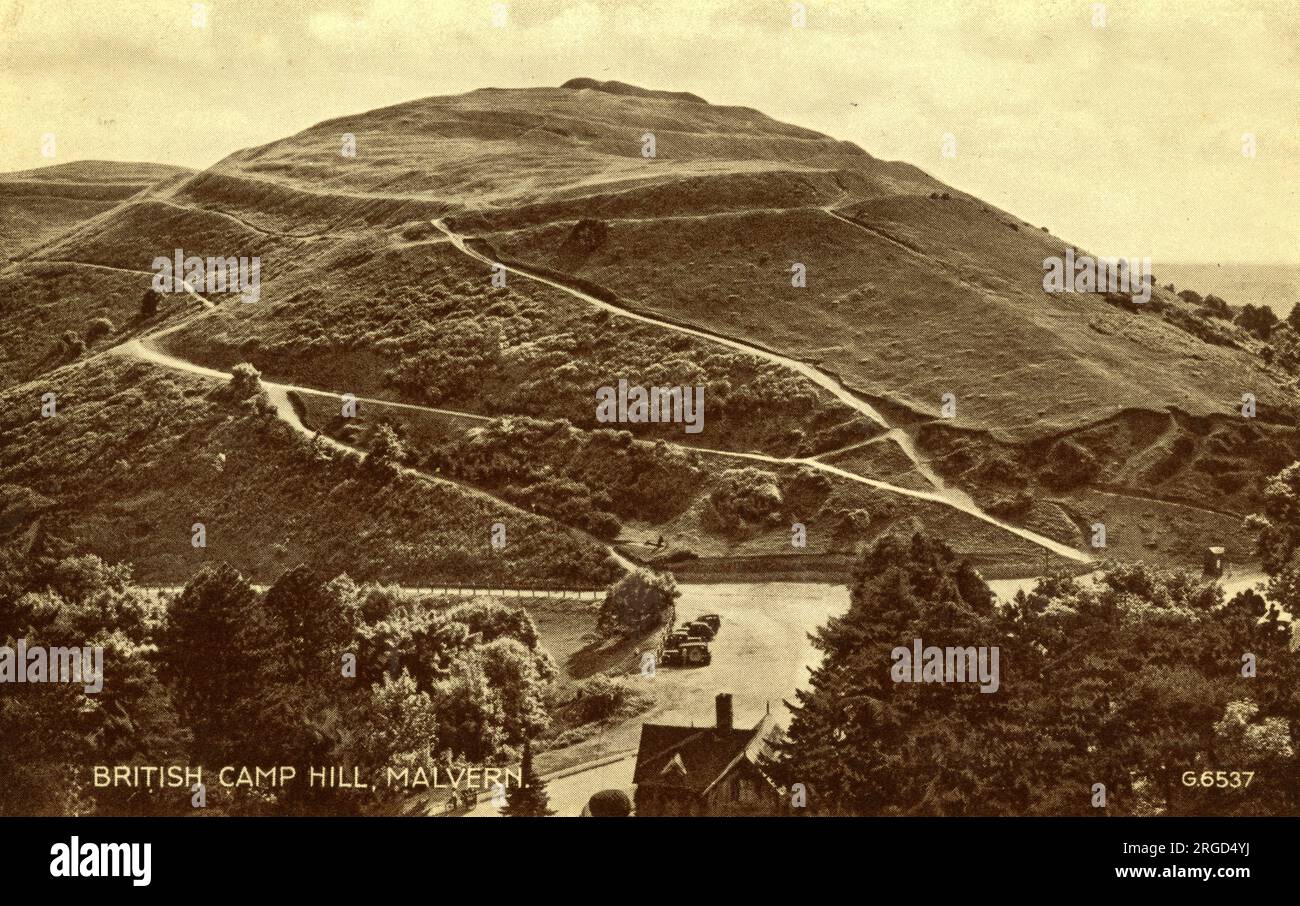 British Camp Hill, Iron Age Hill Fort, Malvern, Herefordshire Stock ...