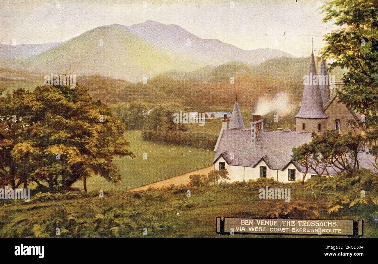 Ben Venue, The Trossachs via West Coast Express Route Stock Photo - Alamy