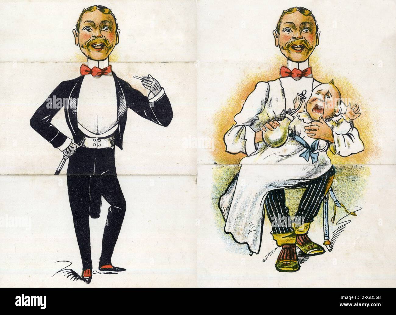 Upstairs Downstairs, upper class man in evening dress (L) and man ...
