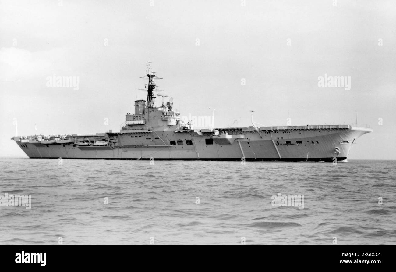 Royal Navy - HMS Ocean (R68), a Royal Navy Colossus-class light fleet ...
