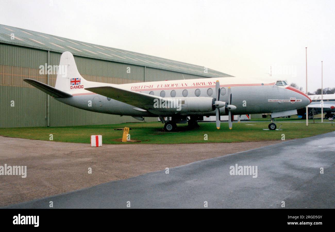Vickers Viscount 701 G-AMOG (msn 7), painted in BEA colours as part of ...