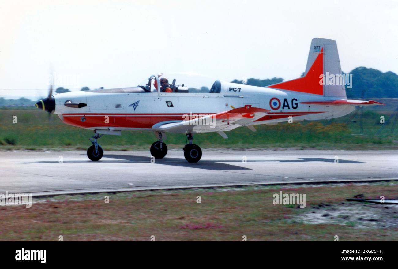 Armee de l'Air - Pilatus PC-7 Turbo Trainer 577 - AG (msn 577). (Armee ...