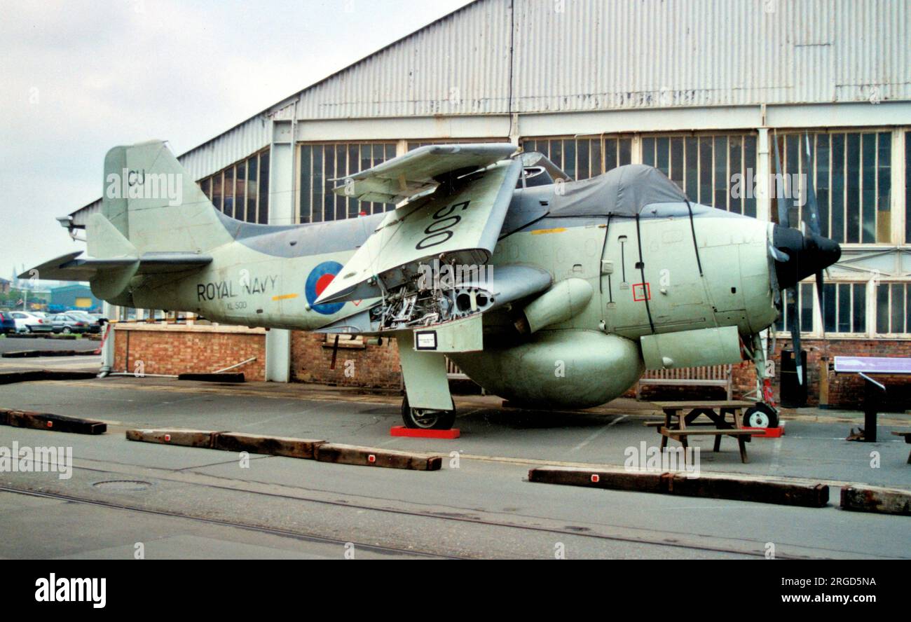 Royal Navy - Fairey Gannet AEW.3 XL500 (msn F9459, base code CU Stock ...