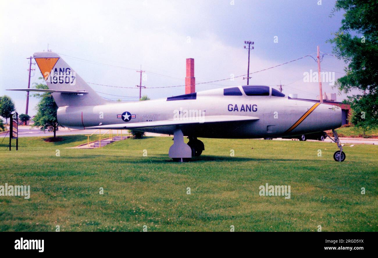 General Motors F-84F-40-GK Thunderstreak 51-9507, on display at Dobbins ...