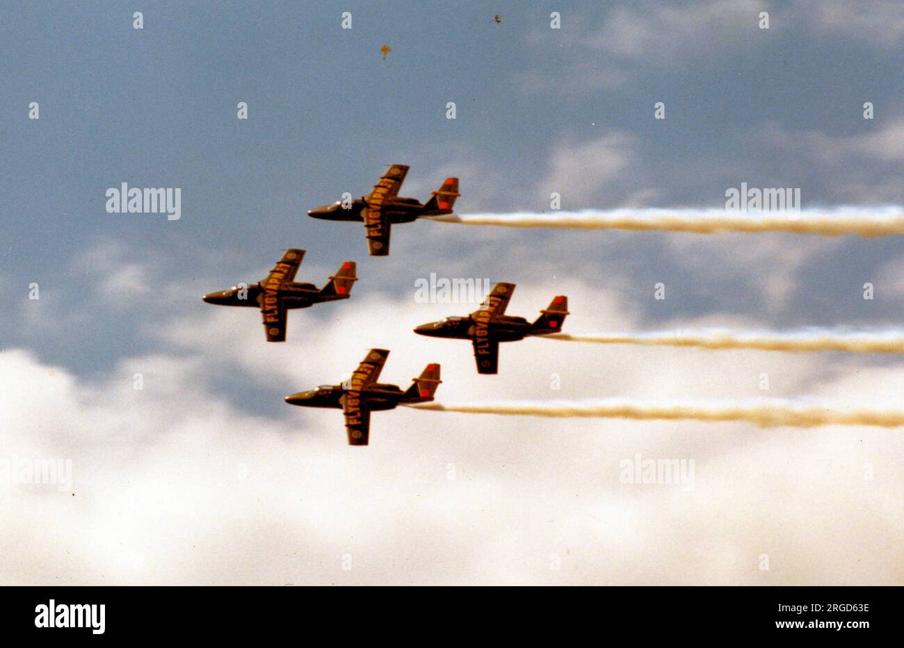 Flygvapnet - Saab 105 Sk.60As of Team 60 formation Aerobatic display ...
