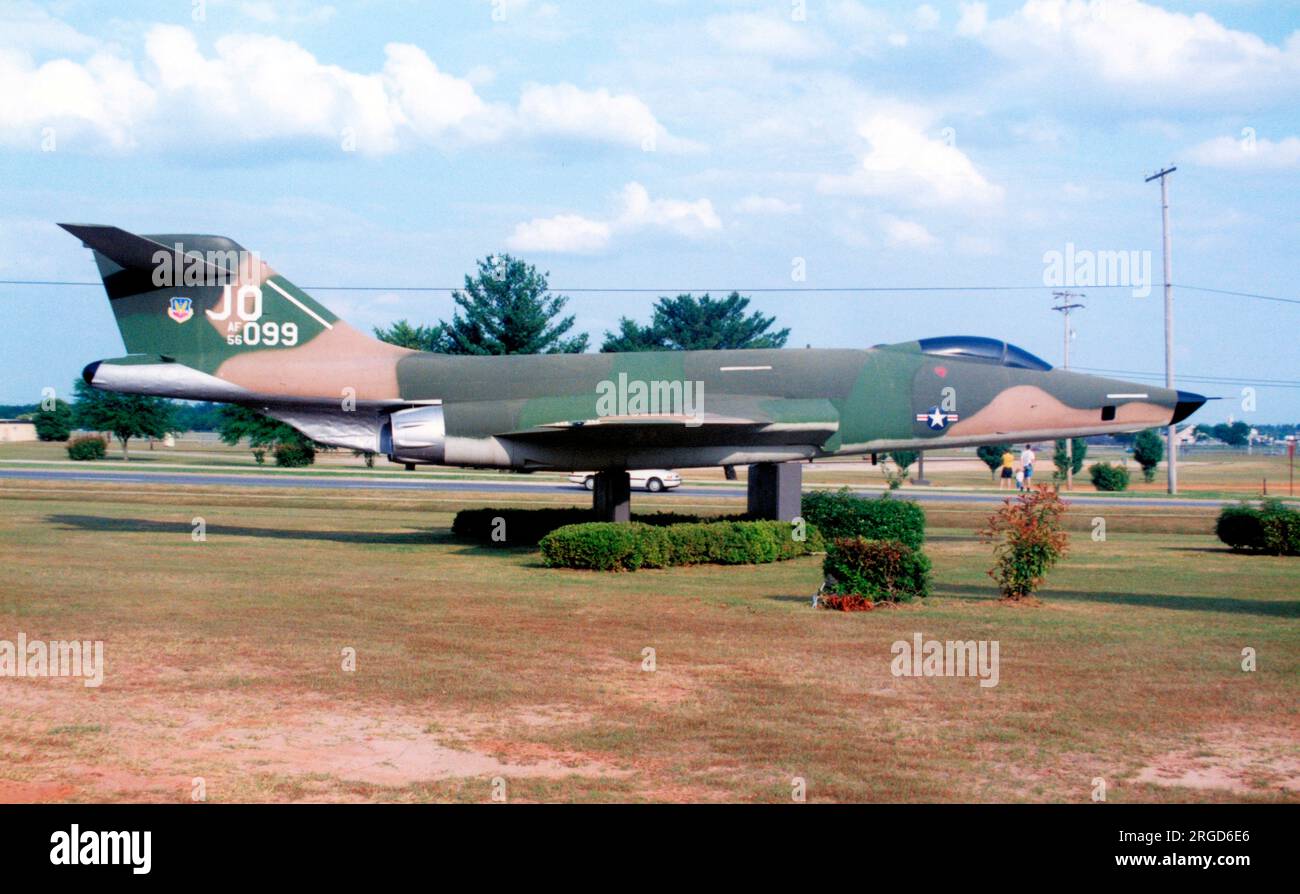 McDonnell RF-101C-70-MC Voodoo 56-099 (MSN 333), on display as a gate ...