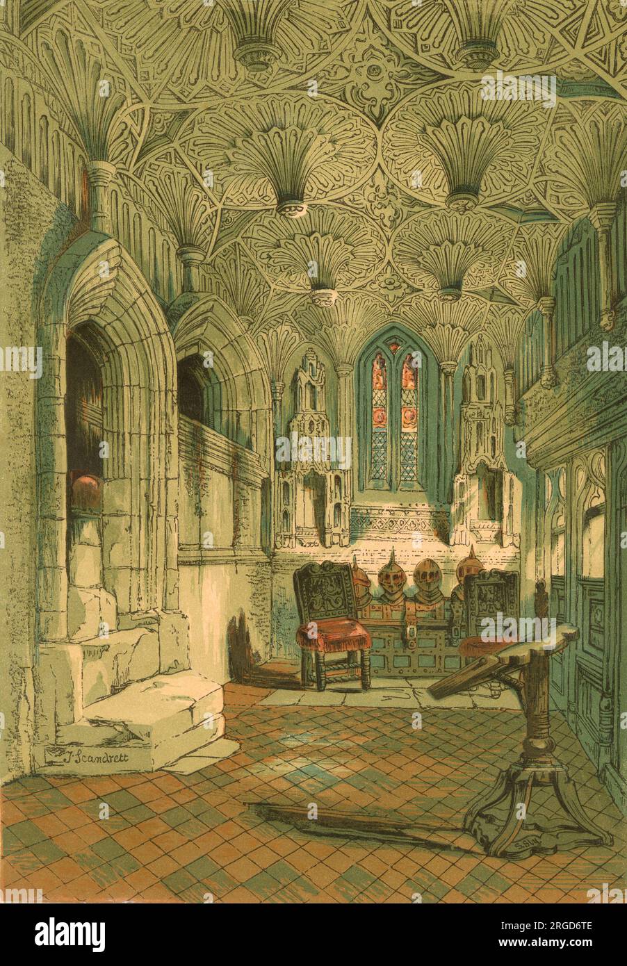 The Dean's Chapel, adjoining the Beauchamp Chapel within the Collegiate ...