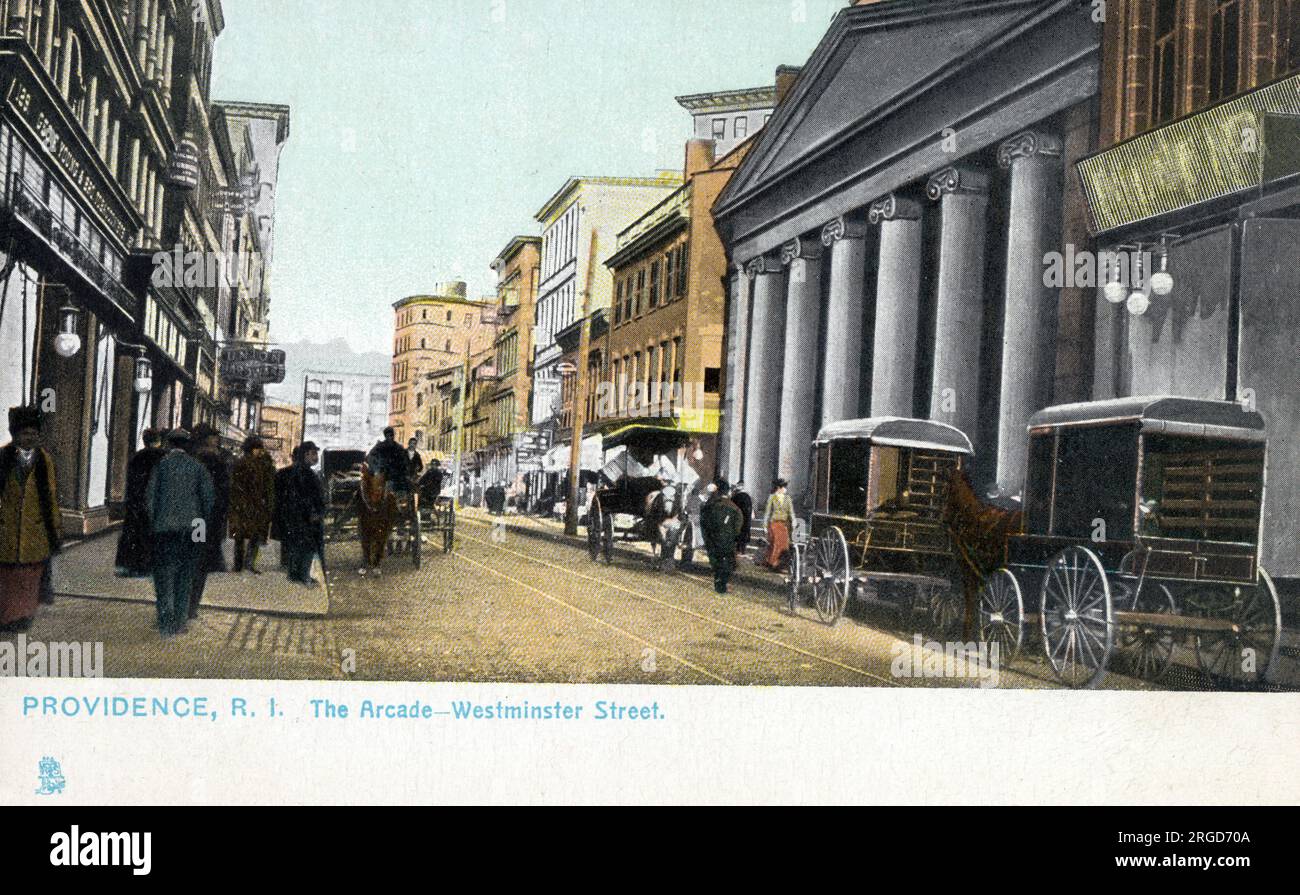 Providence, Rhode Island, USA - The Arcade, Westminster Street Stock ...