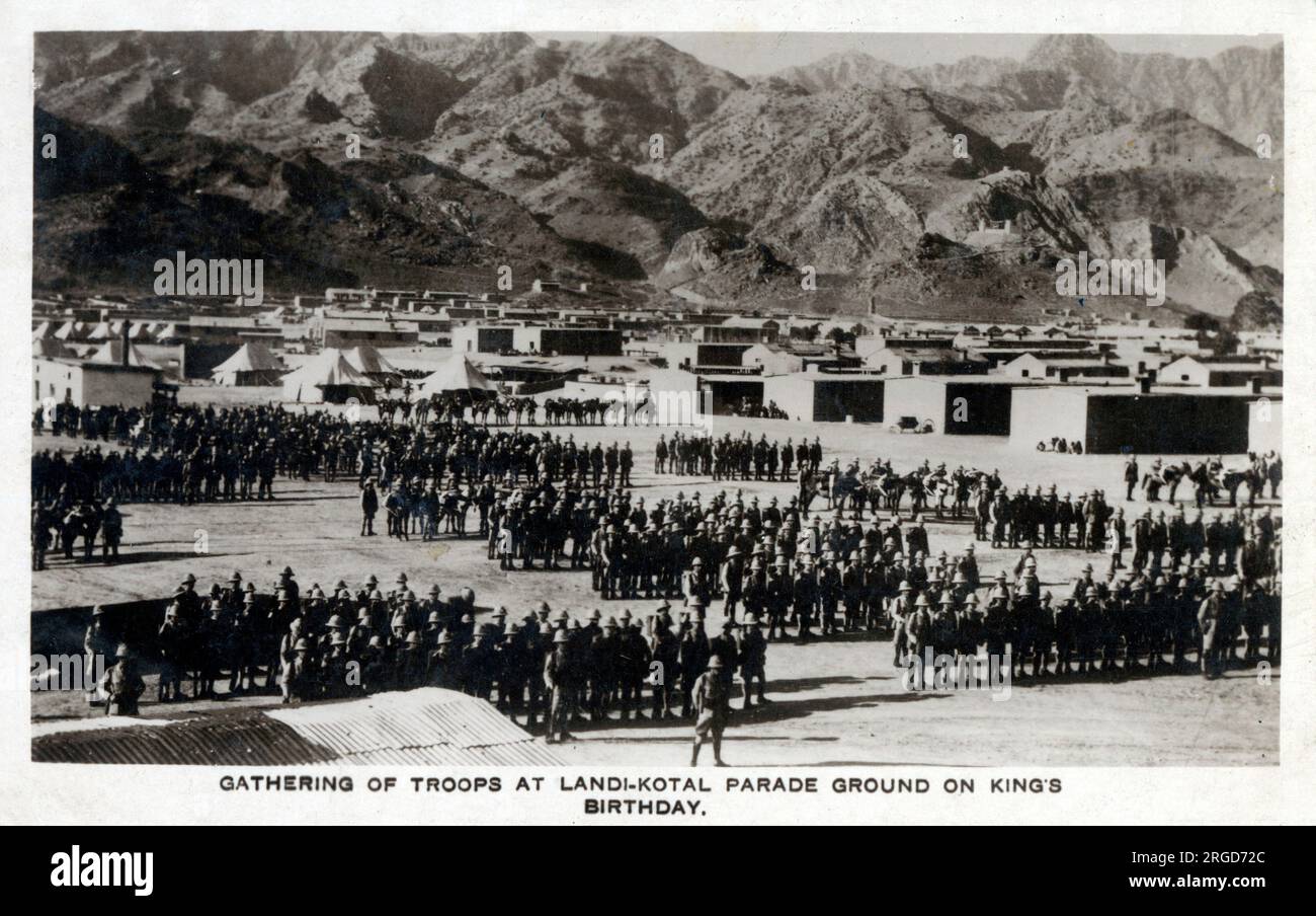Gathering of Troops at Landi Kotal - the highest point on the Khyber ...