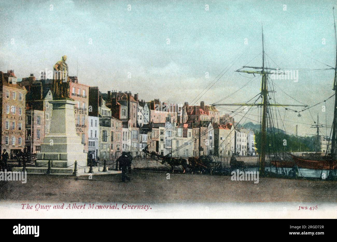 The Quay and Albert Memorial, Guernsey, Channel Islands Stock Photo - Alamy