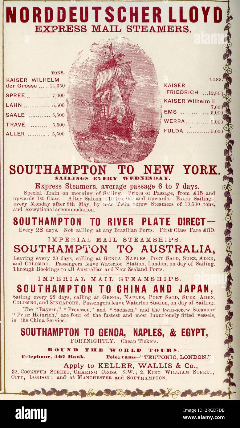 Norddeutscher lloyd egypt hi-res stock photography and images - Alamy