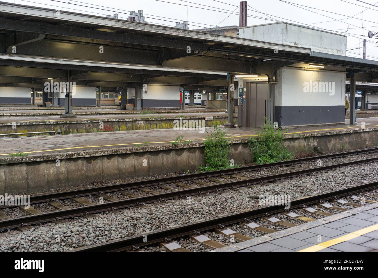 view of the Brussels Zuid-Midi station (Bruxelles-Midi / Brussel-Zuid ...